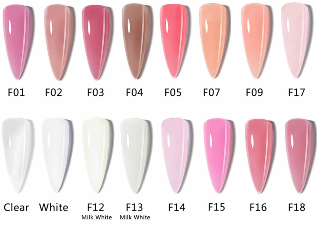 Builder Gel Colors | Bulk Supply for Professionals - TENTEU
