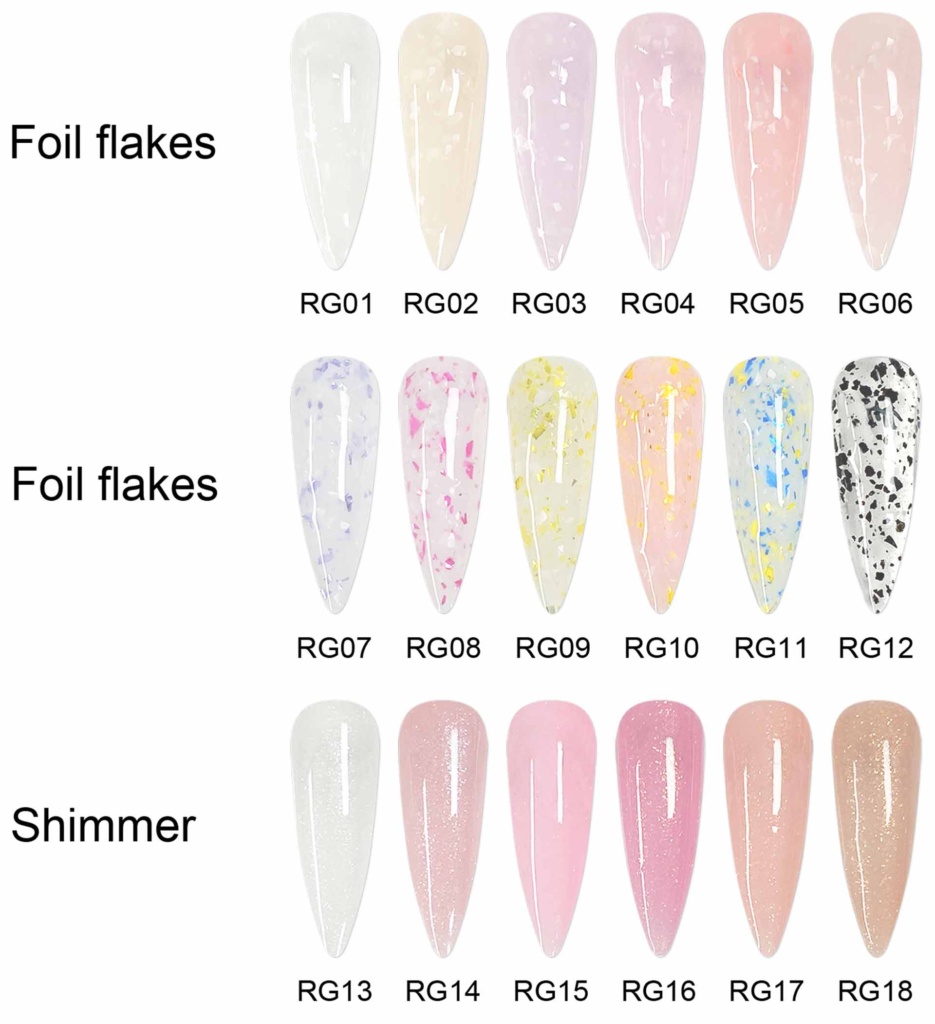 Rubber Base Colors | Professional Color Palettes for Salons - TENTEU